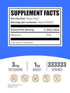 3 mg melatonin supplement for relaxation