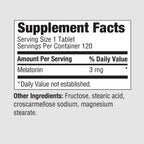 3 mg melatonin tablets for relaxation