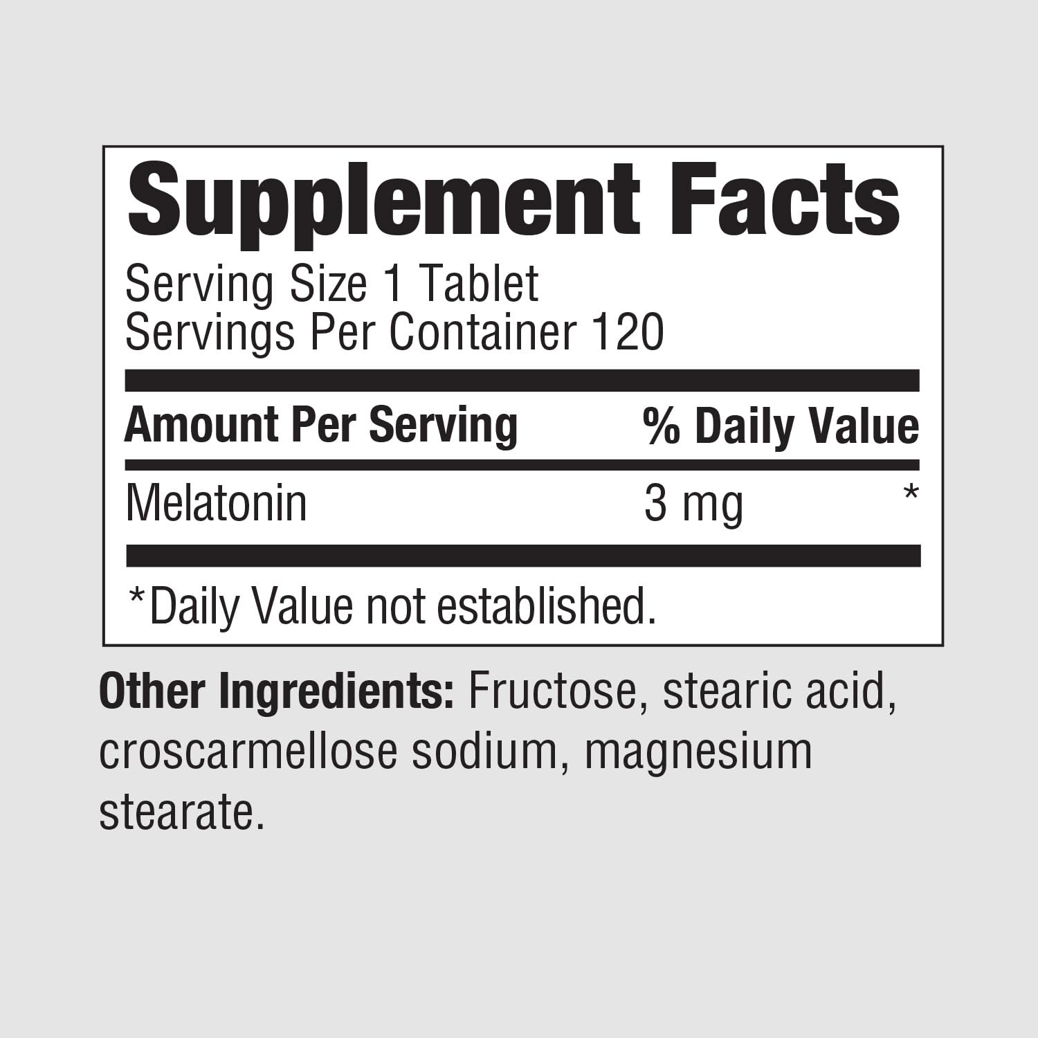 3 mg melatonin tablets for relaxation