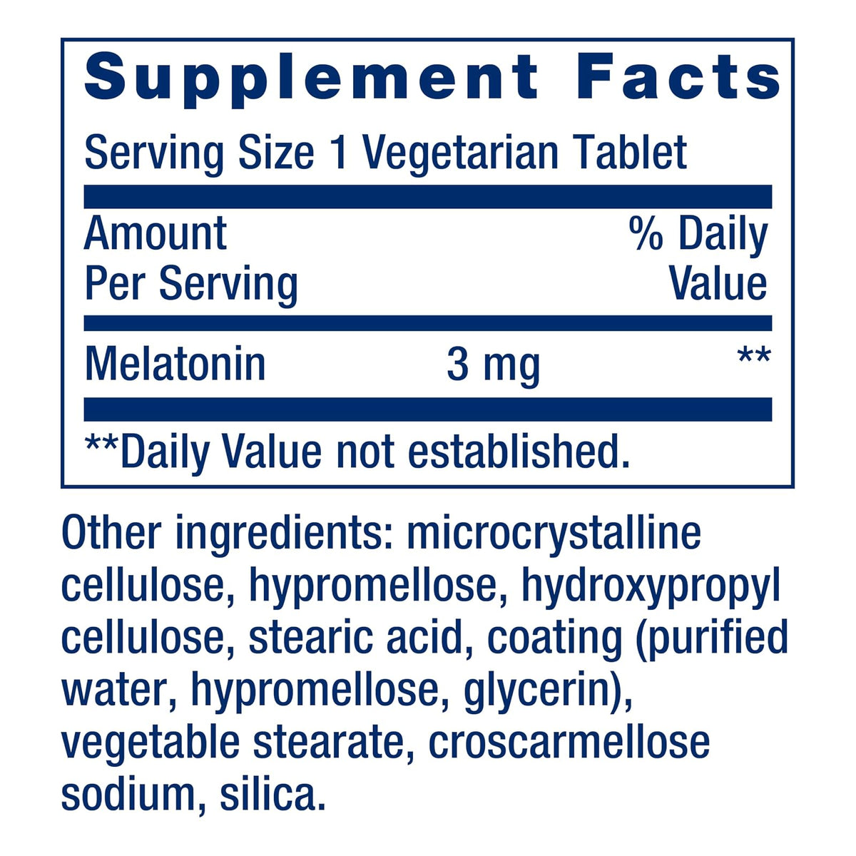 3 mg melatonin tablets for relaxation