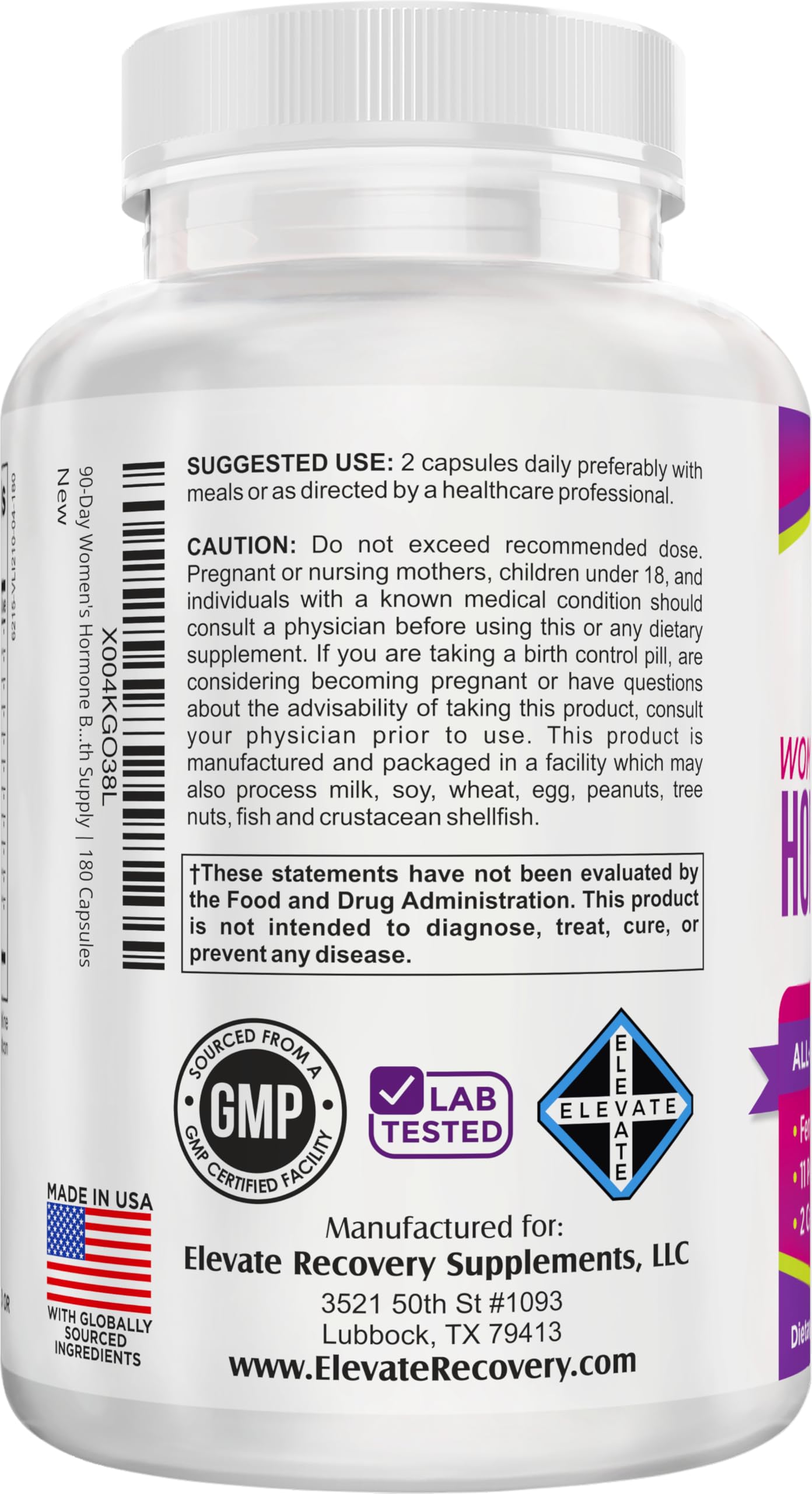 3-month supply of black cohosh