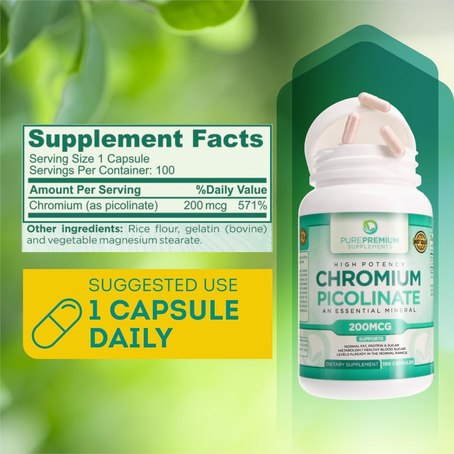 3 month supply of chromium picolinate