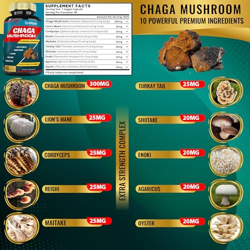 3-month supply of mushroom capsules