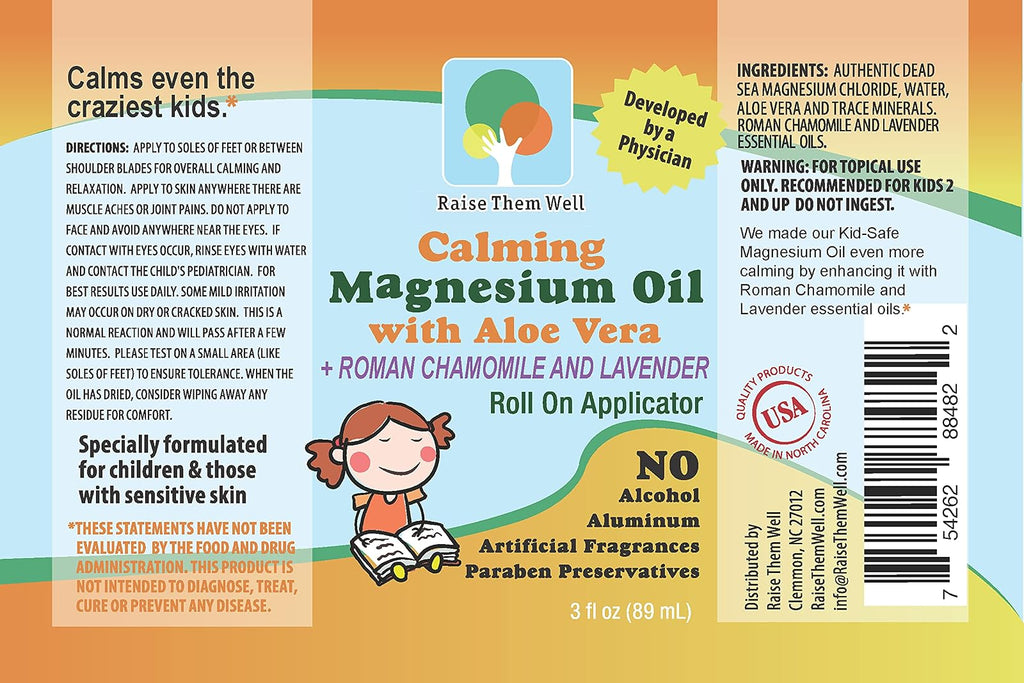 3 oz magnesium roll on for kids