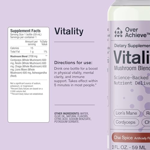 3 pack of mushroom vitality drinks