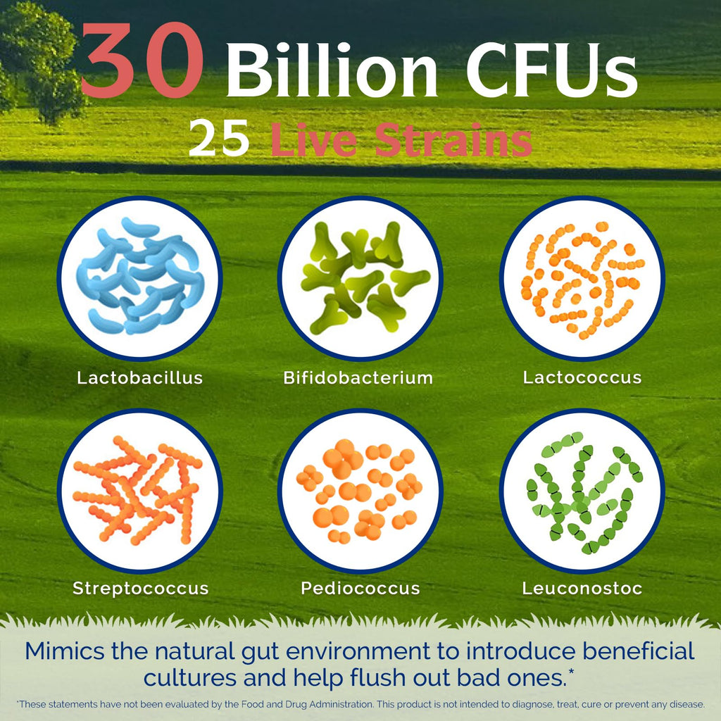 30 billion CFU probiotic capsules