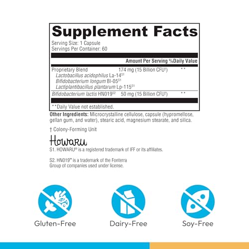 30 billion CFU probiotics for digestion