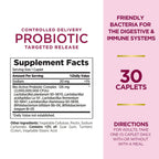 30 caplets of digestive health probiotics