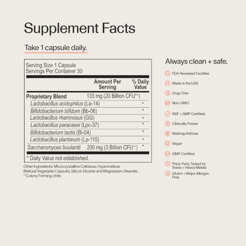 30 capsules for digestive and immune health