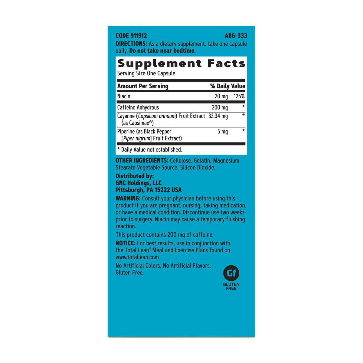 30 capsules for energy support