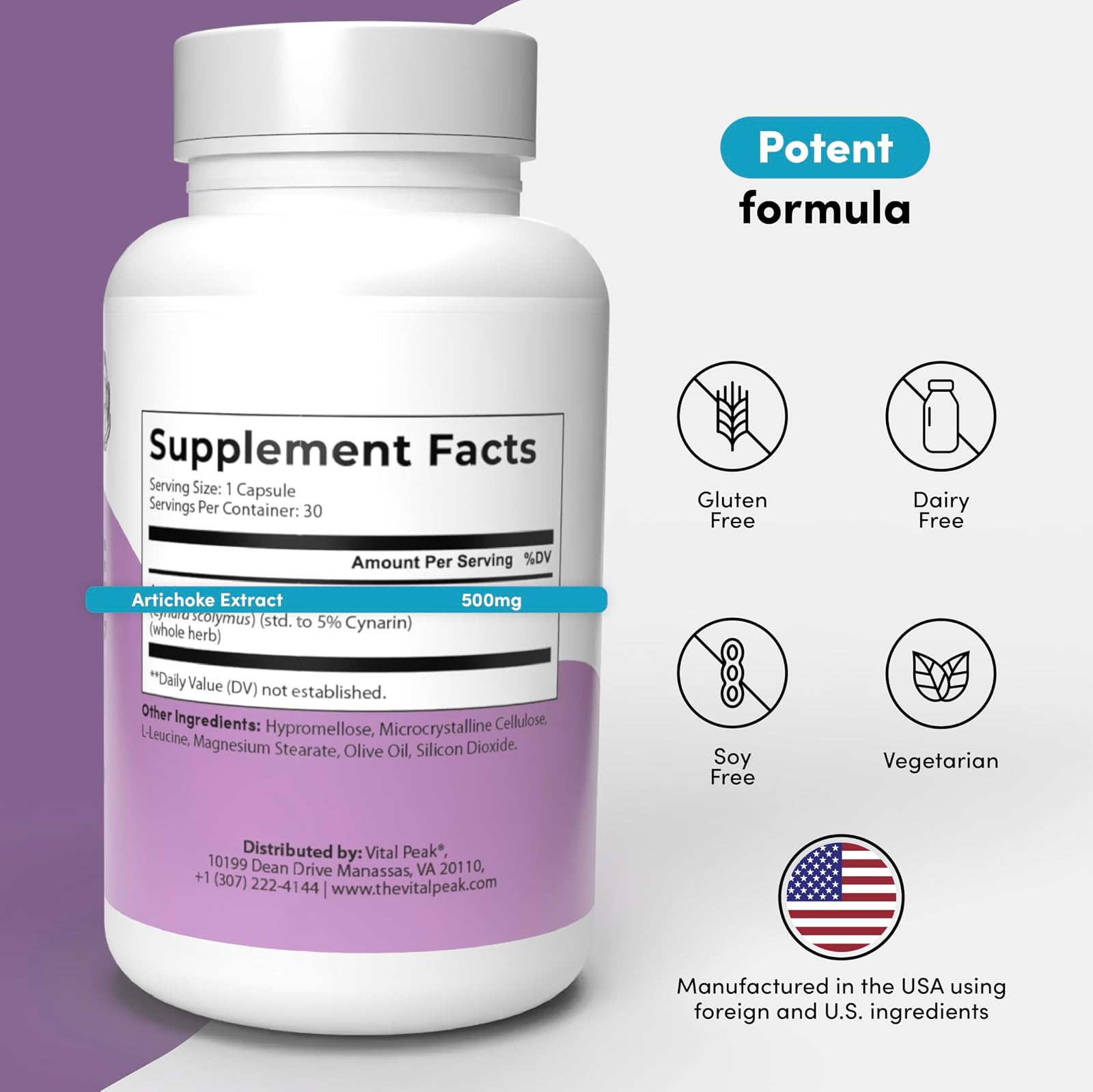 30 capsules of artichoke extract