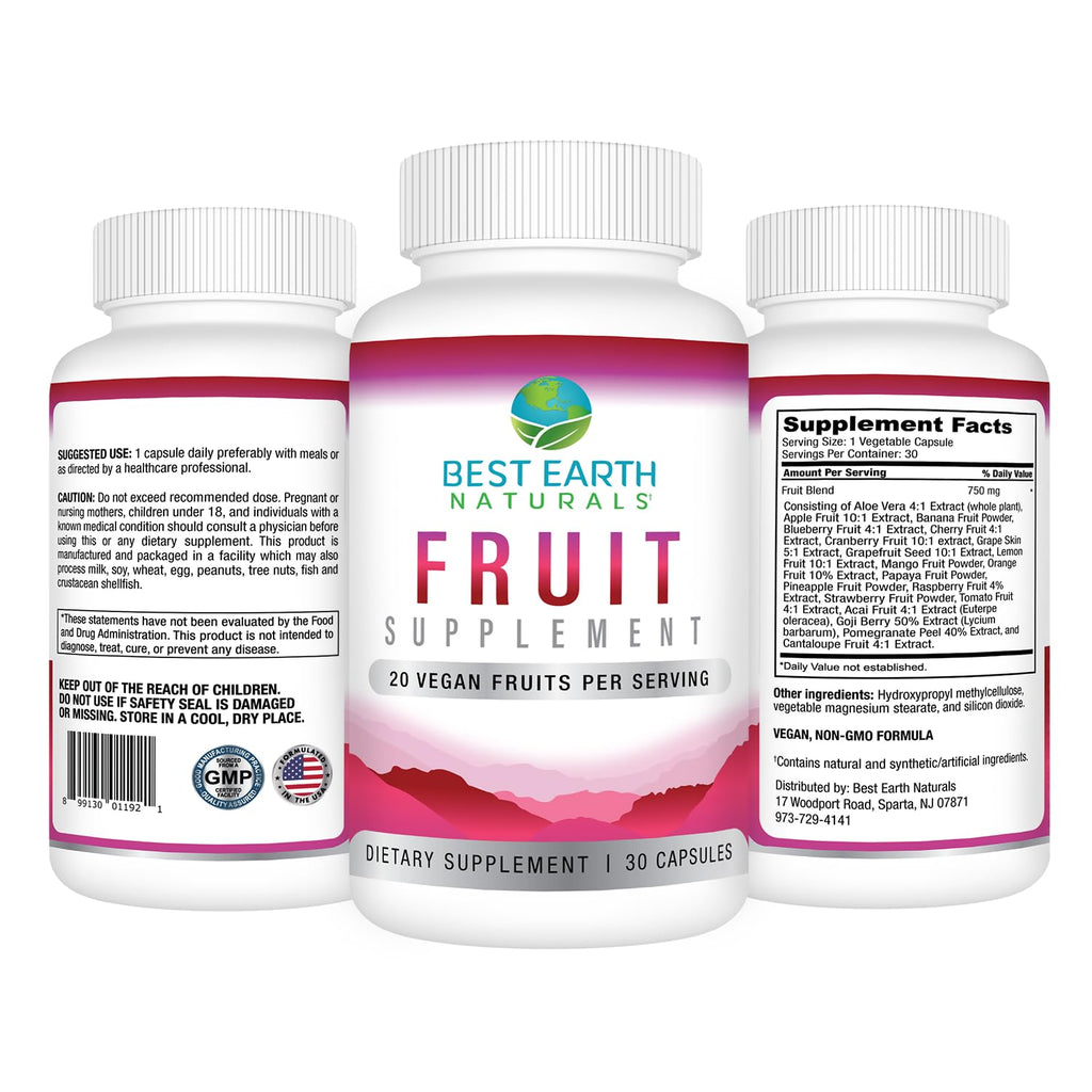 30 capsules of blended vitamins