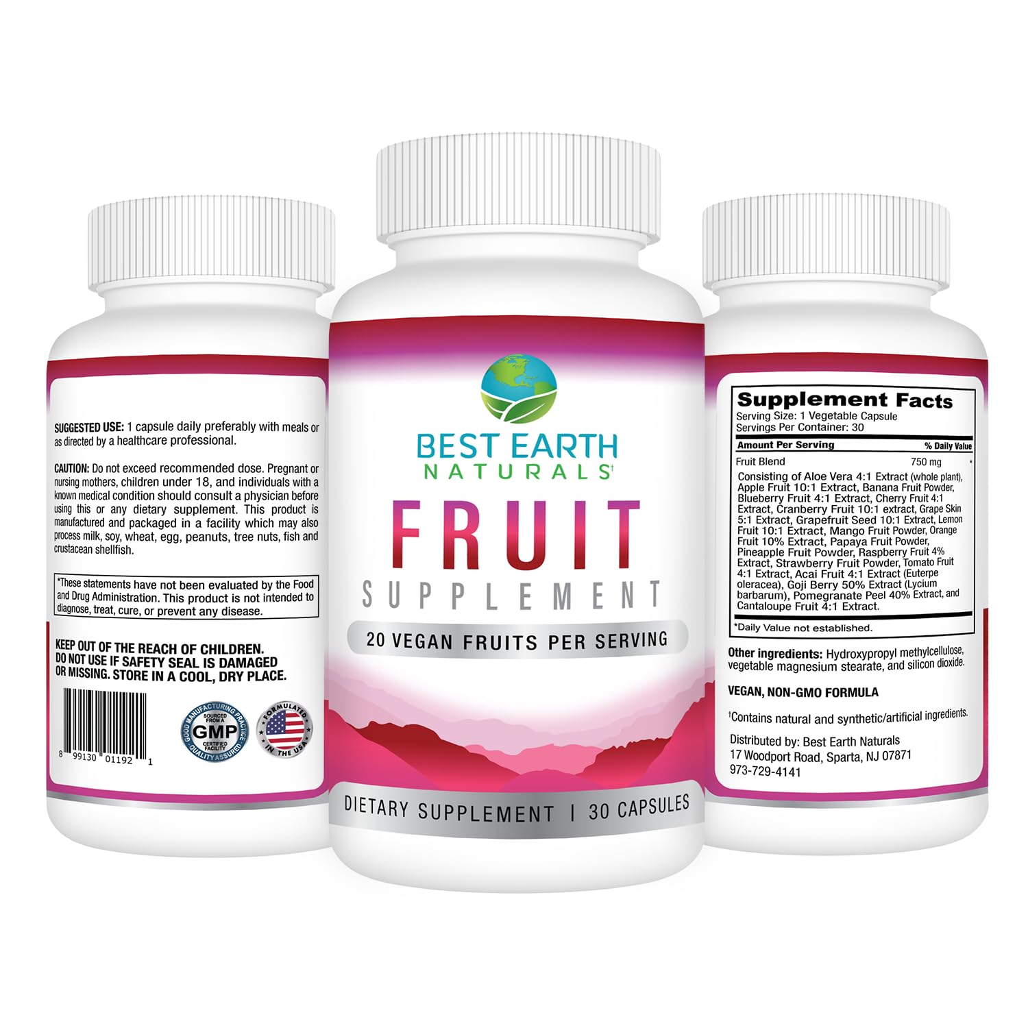 30 capsules of blended vitamins