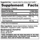 30 capsules of concentrated cranberry extract