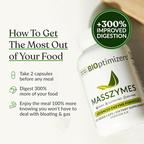 30 capsules of digestive enzymes for wellness