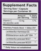30 capsules of digestive probiotics