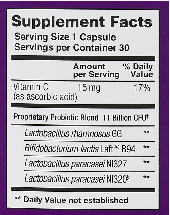 30 capsules of digestive probiotics