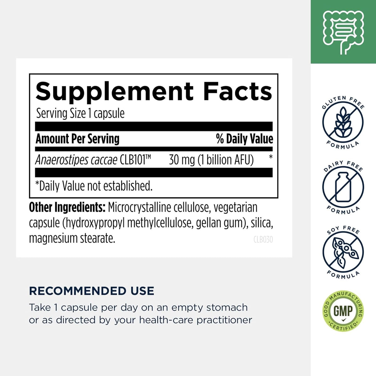 30 capsules of digestive probiotics