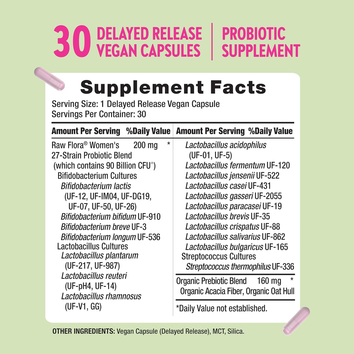 30 capsules of digestive support