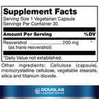 30 capsules of Douglas Laboratories Resveratrol