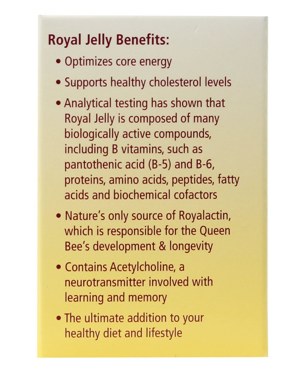 30 capsules of Energy Formula Royal Jelly