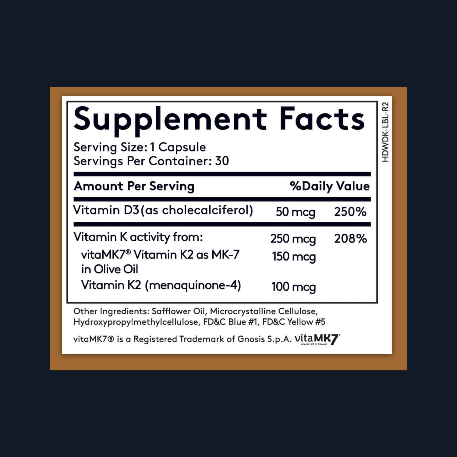 30 capsules of essential vitamins and minerals
