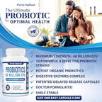 30 capsules of gut-friendly probiotics