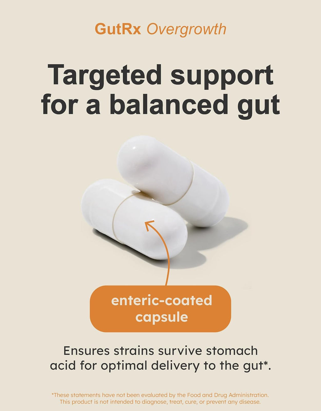 30 capsules of gut-friendly probiotics