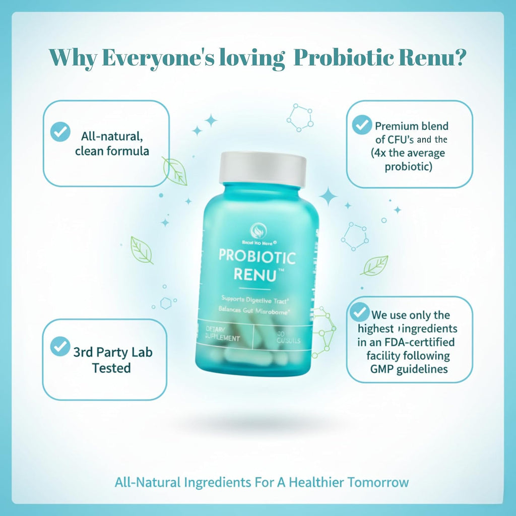 30 capsules of gut-friendly probiotics