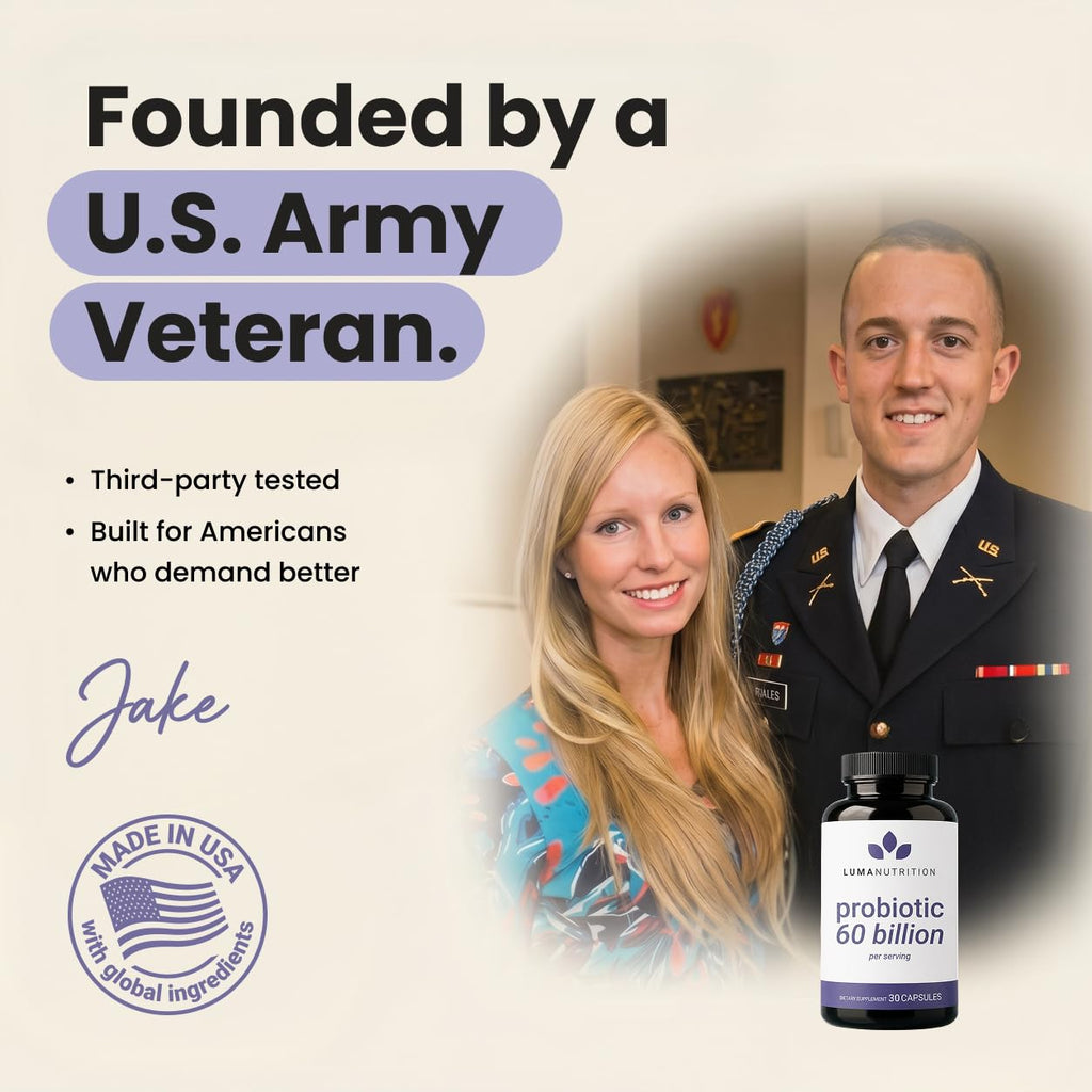 30 capsules of gut-friendly probiotics