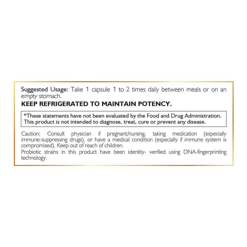30 capsules of gut-friendly probiotics