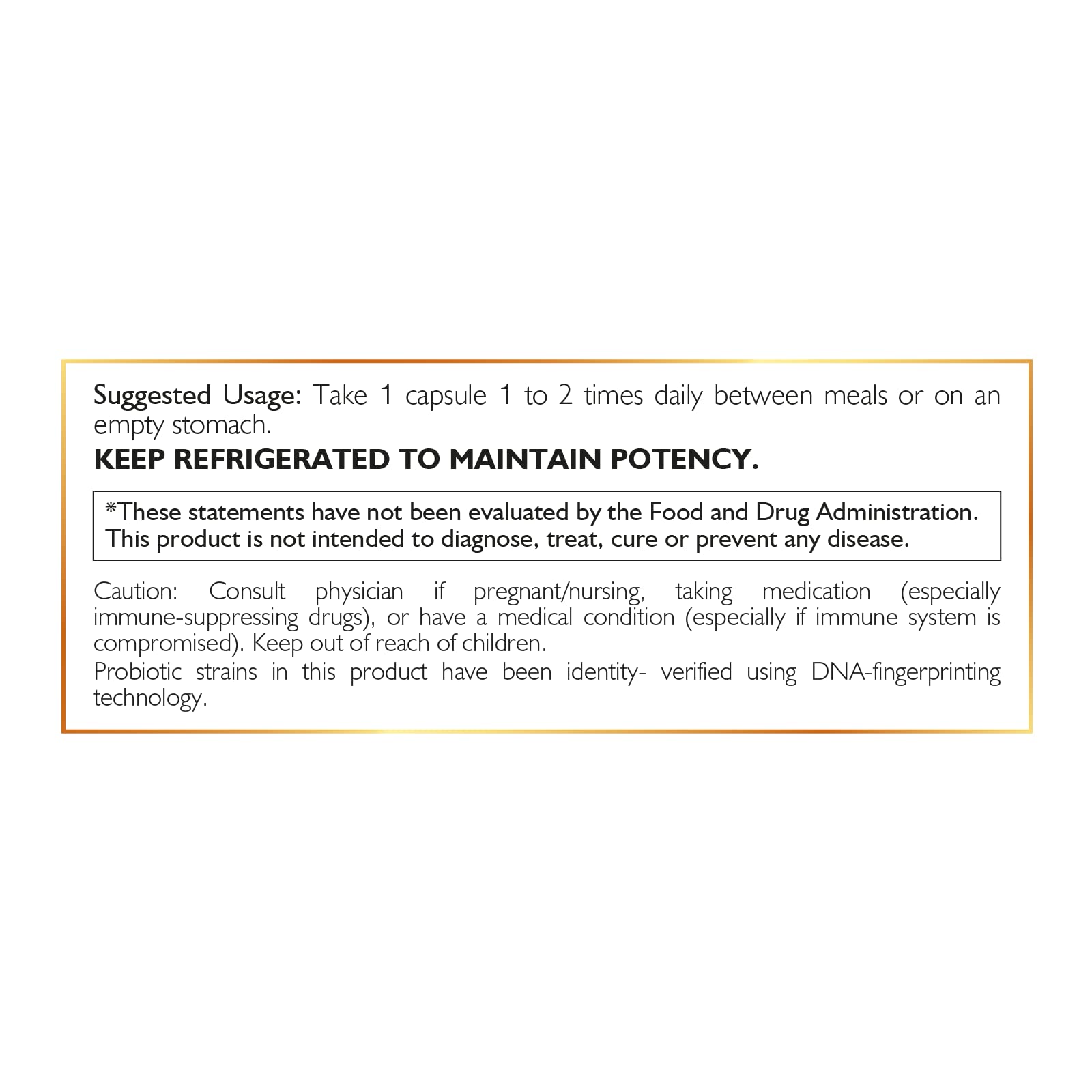 30 capsules of gut-friendly probiotics