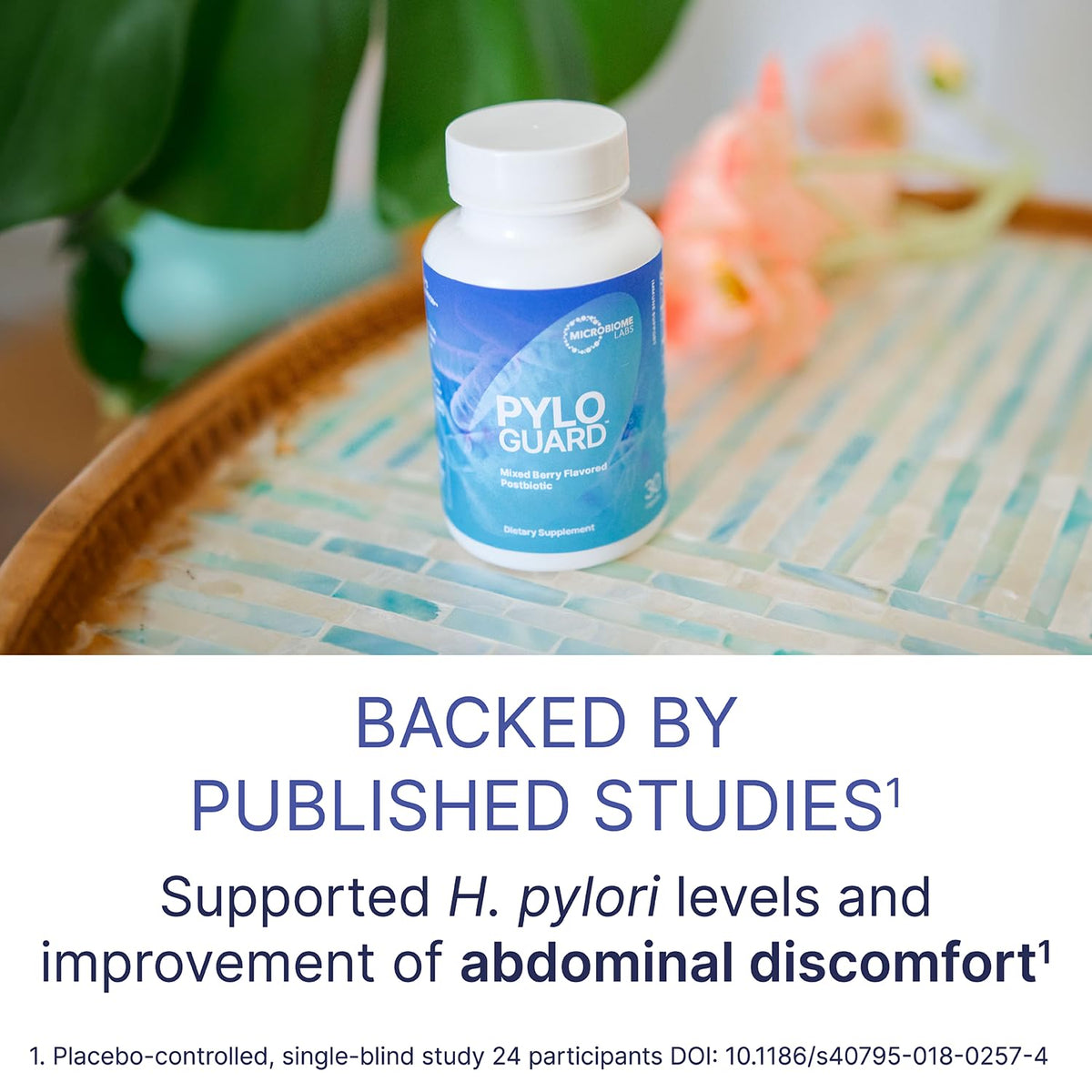30 capsules of gut health probiotics