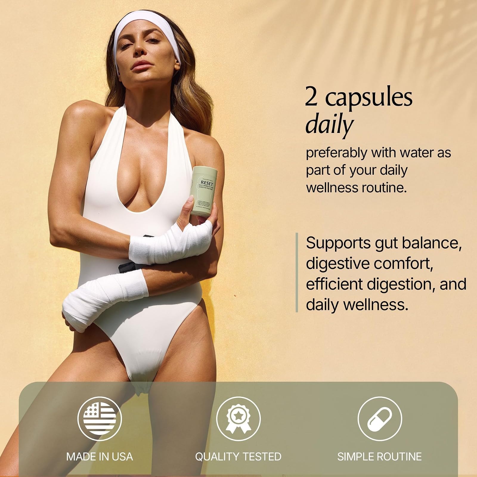 30 capsules of gut health probiotics