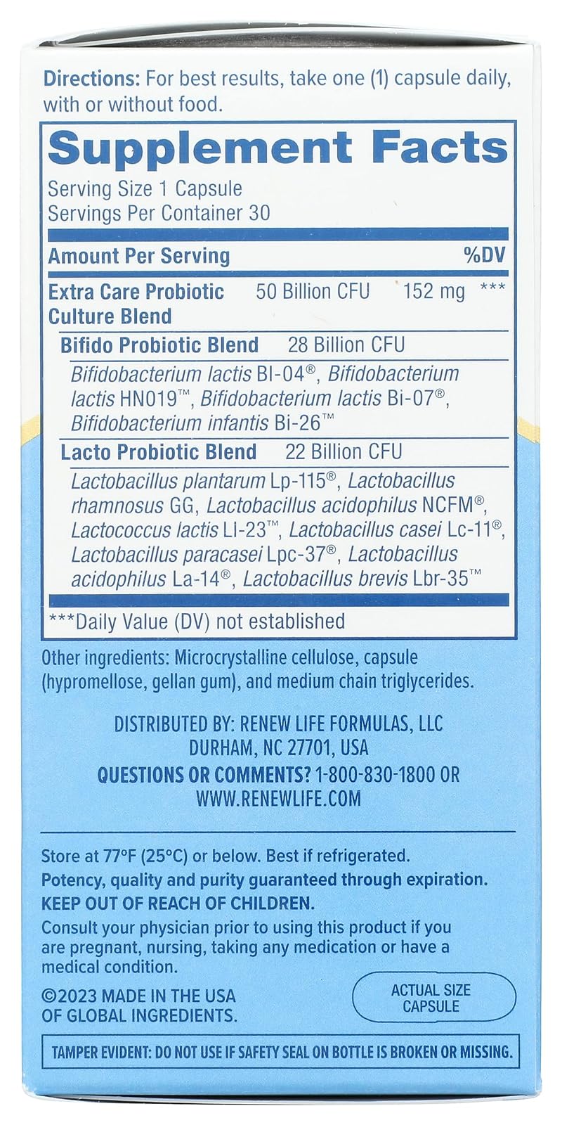 30 capsules of gut health support