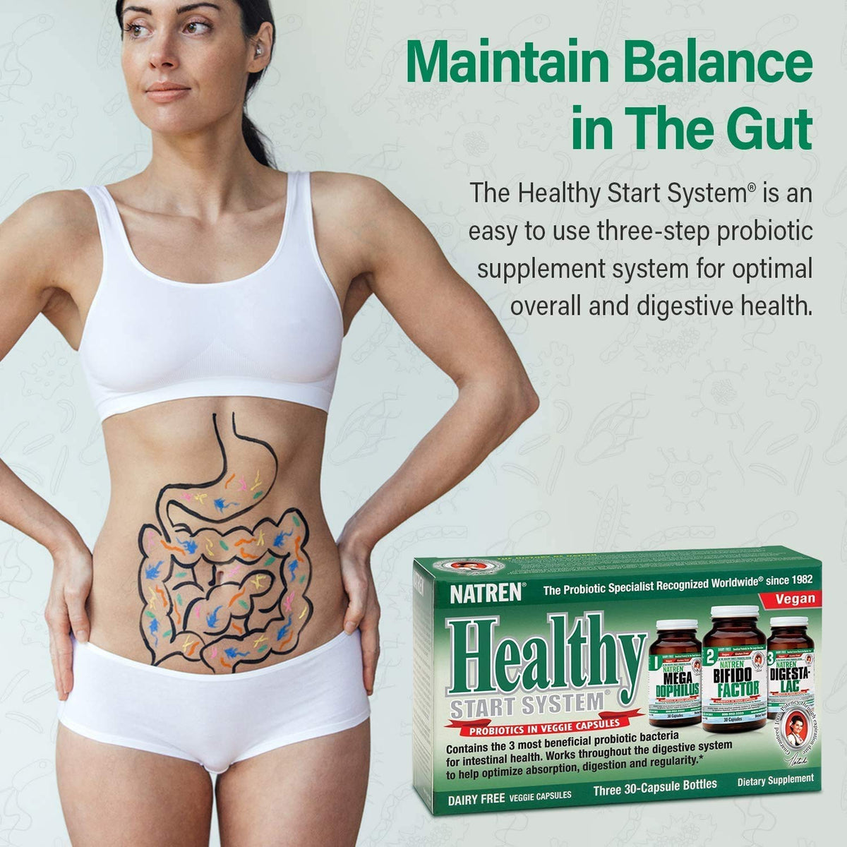 30 capsules of gut health support