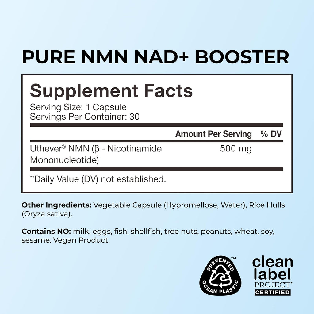 30 capsules of HUM NMN
