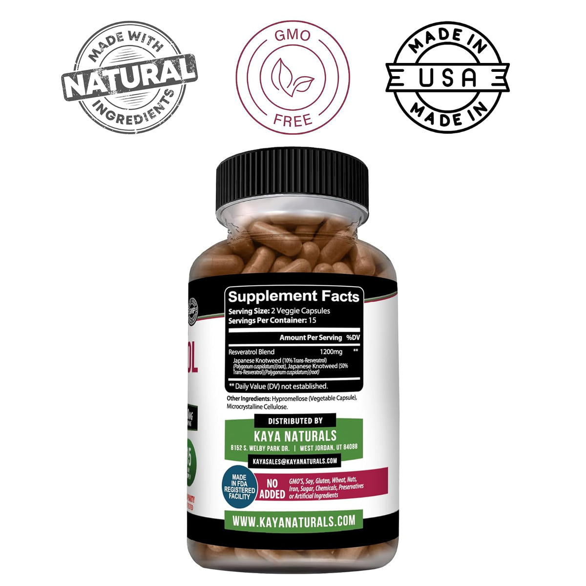 30 capsules of Kaya Resveratrol