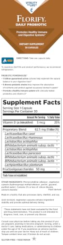 30 capsules of kids probiotic supplement