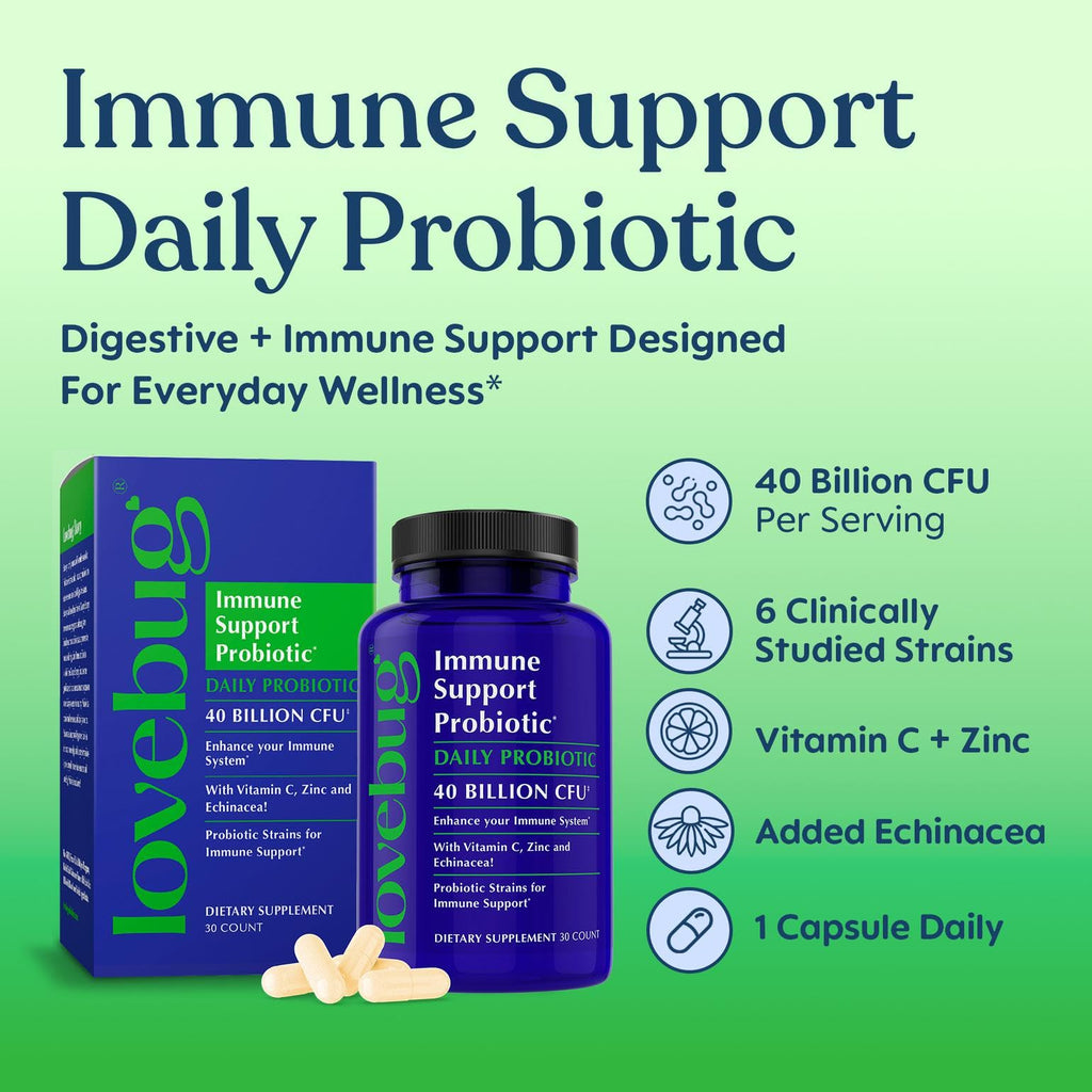 30 capsules of LOVEBUG probiotics