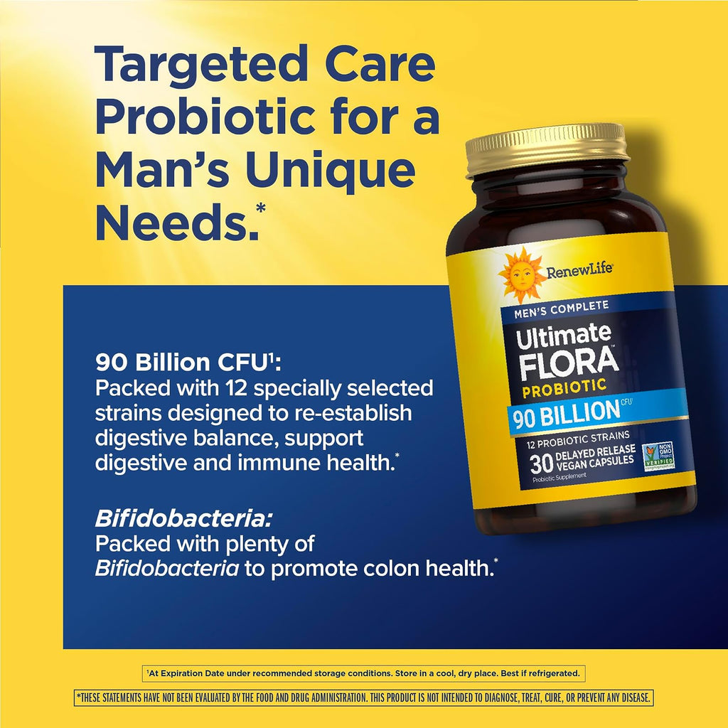 30 capsules of men's probiotics