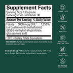 30 capsules of methylfolate