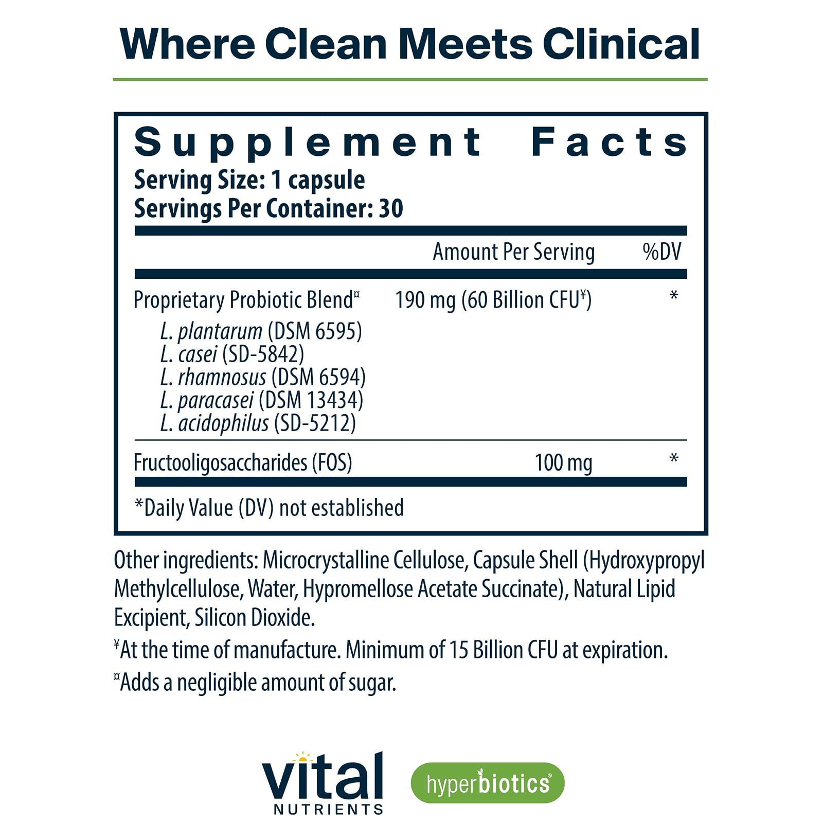30 capsules of prebiotic support
