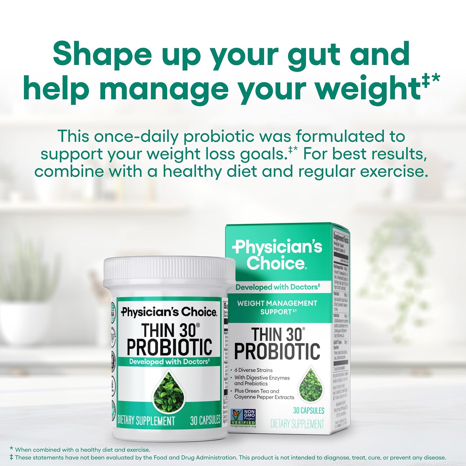 30 capsules of probiotics