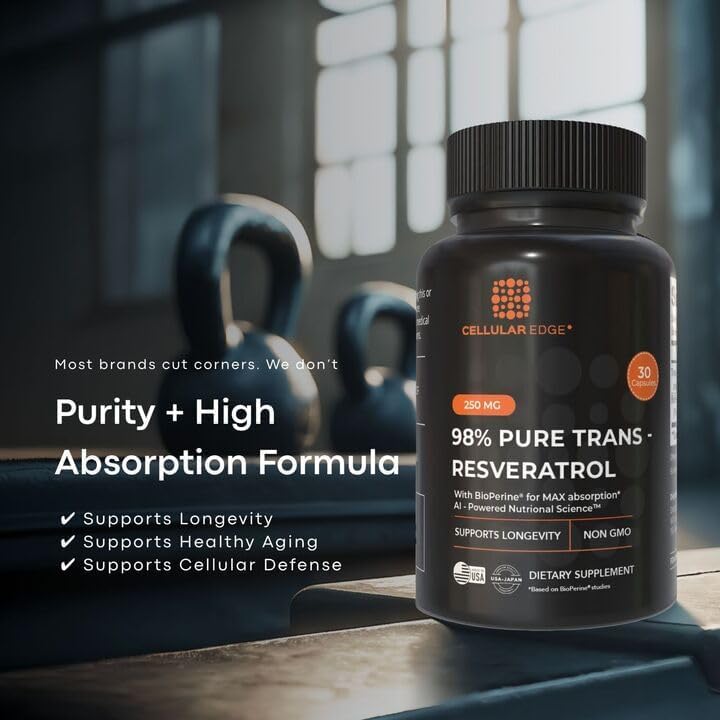 30 capsules of pure resveratrol