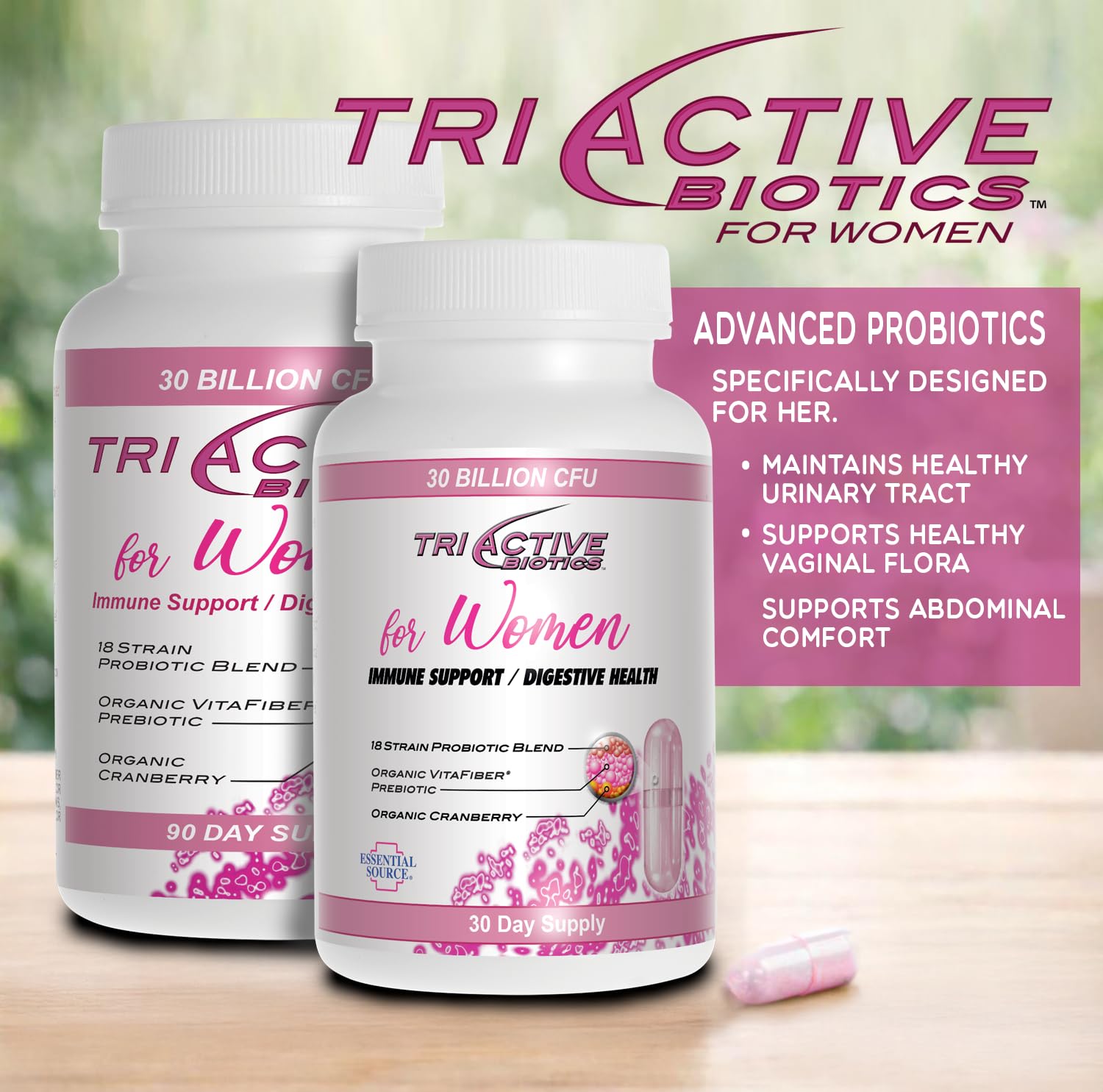 30 capsules of Triactive biotics
