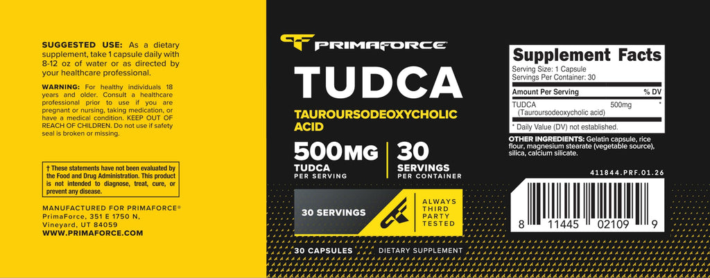 30 capsules of TUDCA benefits
