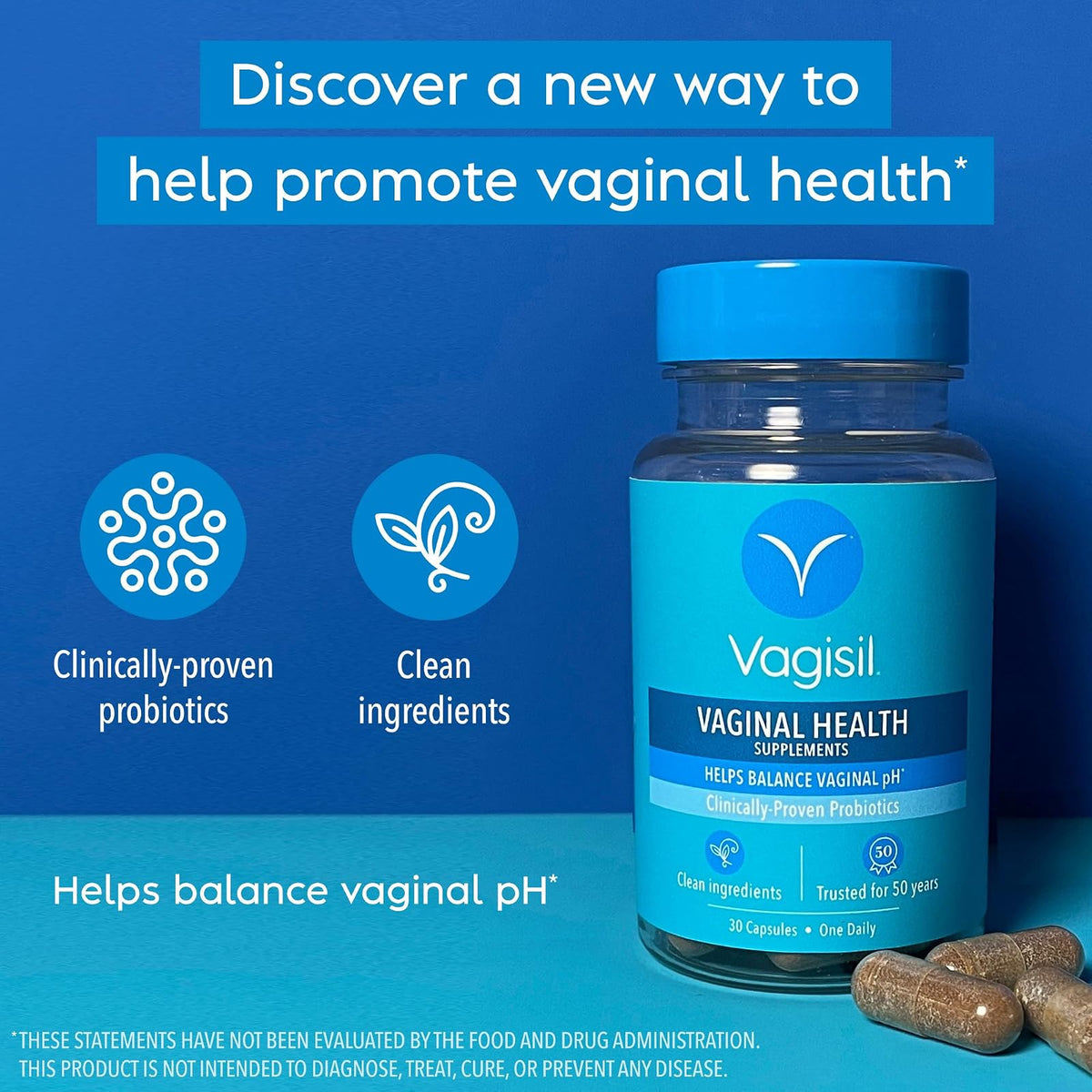 30 capsules of Vagisil LactoSpore