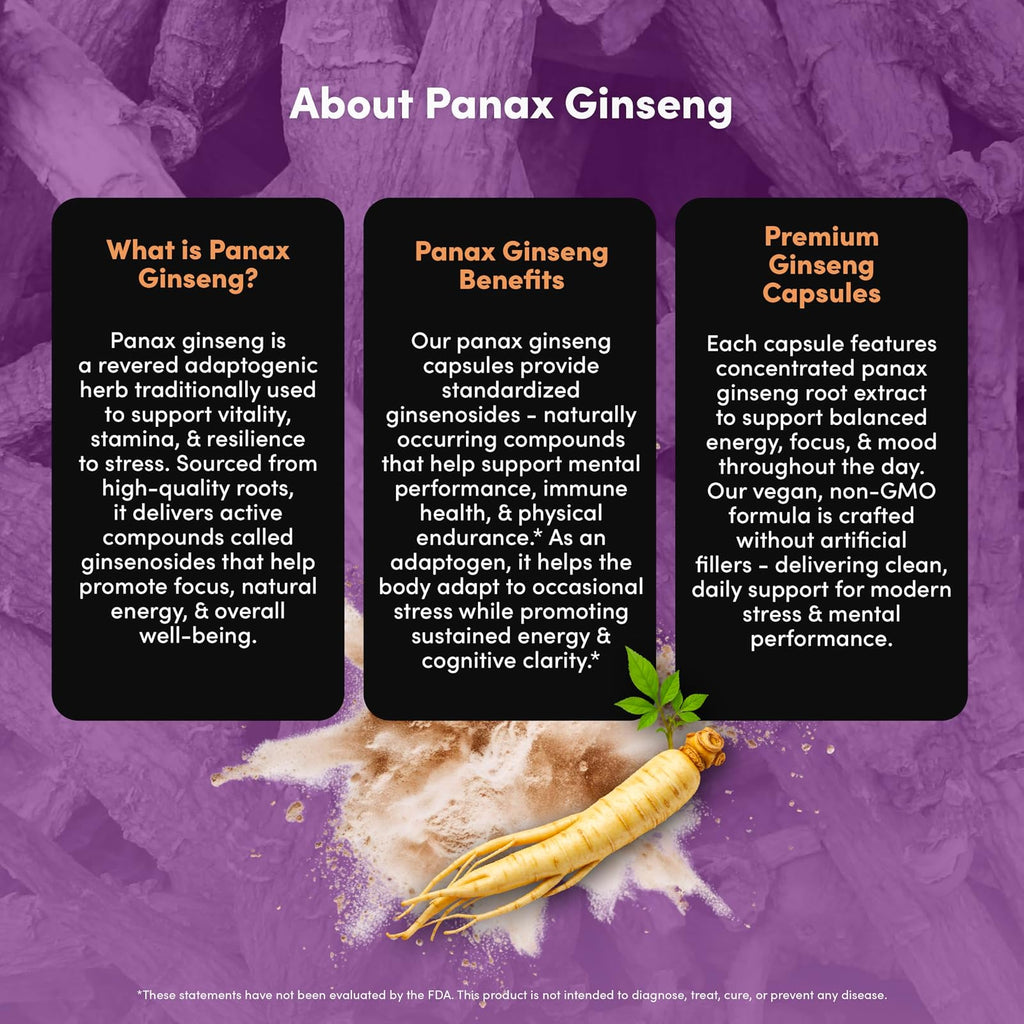 30 capsules of Vital Peak ginseng