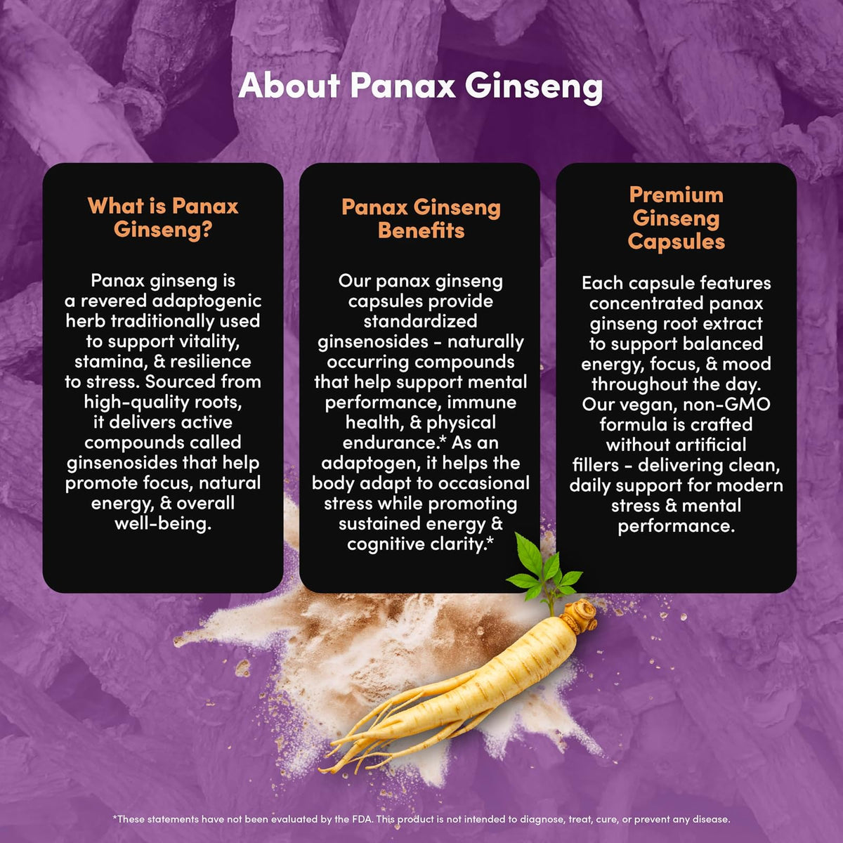30 capsules of Vital Peak ginseng